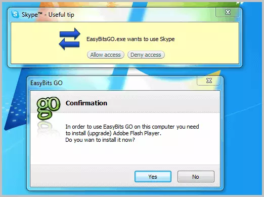 easybitsgo.exe ចង់ប្រើ Skype