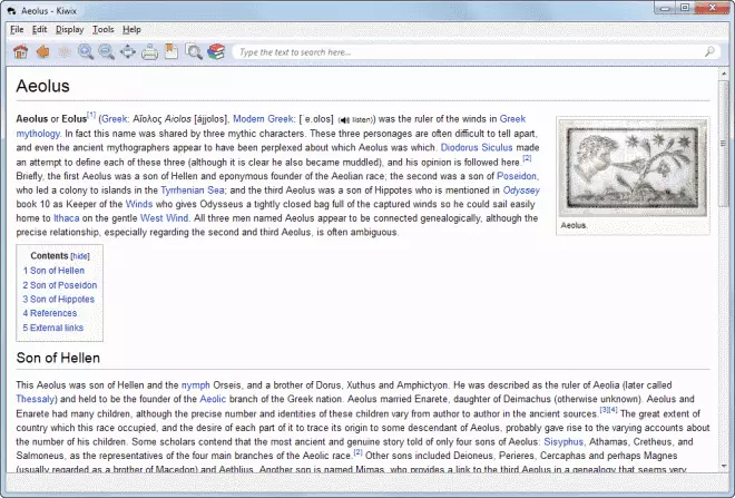 kiwix wikipedia navigateur offline