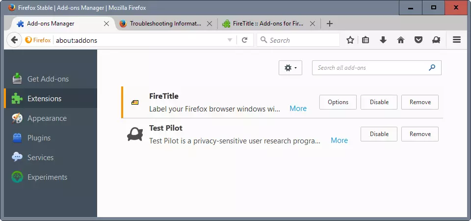 FireTitle: د فایرفوکس کړکۍ سرلیکونه او پروفایلونه د اسانه پیژندلو لپاره لیبل کړئ