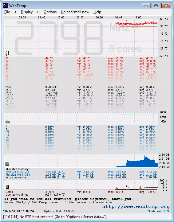 web temp