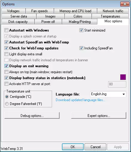 monitor de temperatura