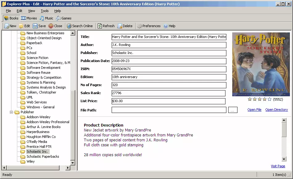 Multivides kolekcijas pārvaldības programmatūra Explorer Plus 13086_2