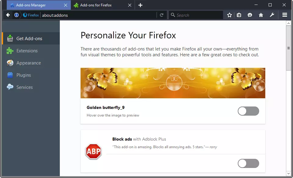 Firefox bekommt Add-Ons