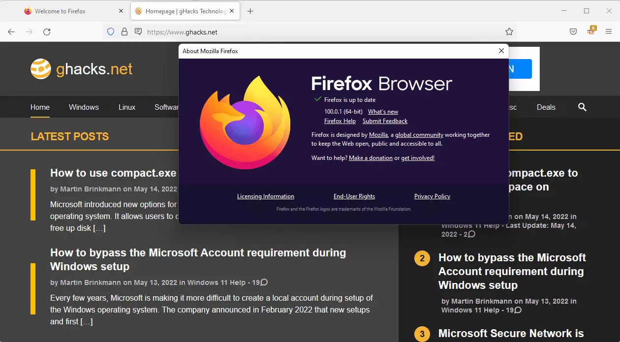 firefox 100.0.1