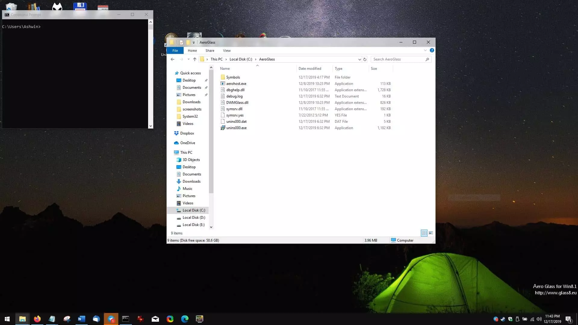 Aero Glass ndi chida chaulere chomwe chimathandizira magalasi ozizira mu Windows 8, 8.1 ndi 10.