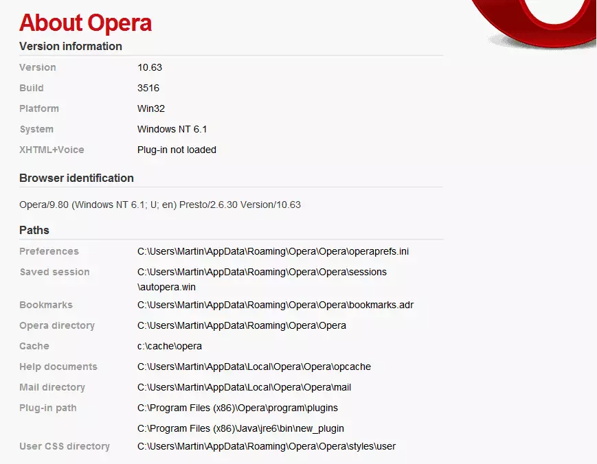 Opera кэш каталогун кантип өзгөртүү керек