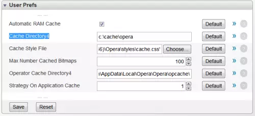 opera cache directory 4