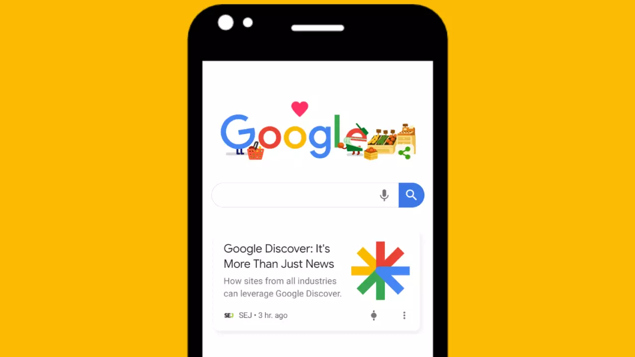 Google Discover jaunākais jūsu materiāla atjauninājums
