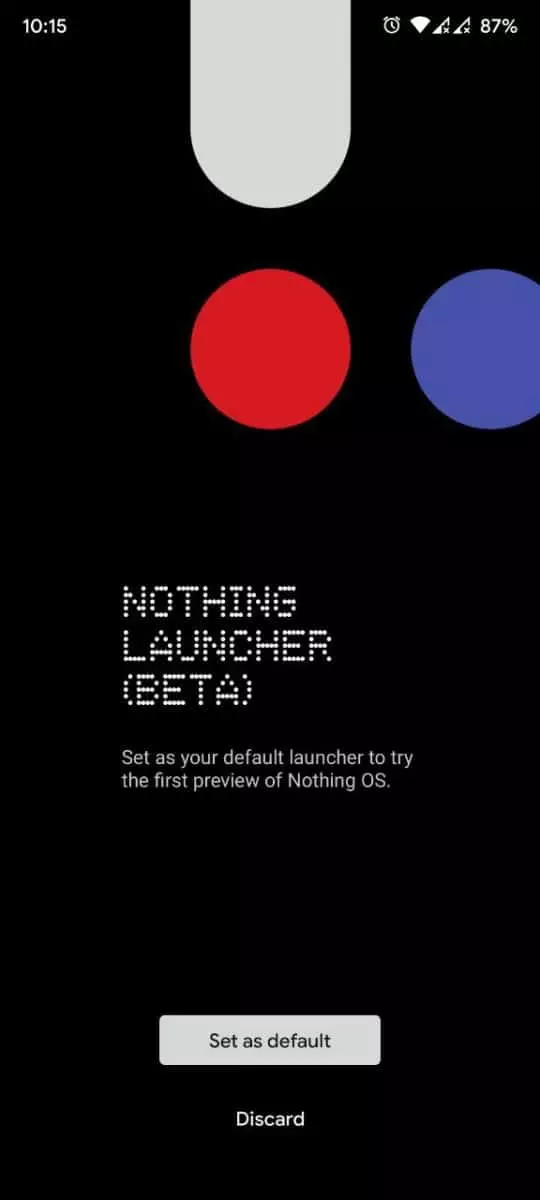 Nothing Launcher Beta-app