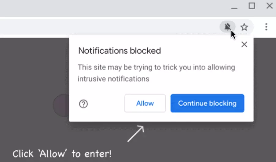 Chrome Notifikatiounen blockéiert