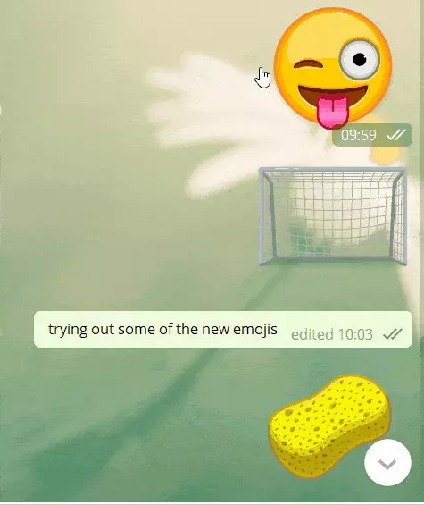 ტელეგრამის ანიმაციური emojis