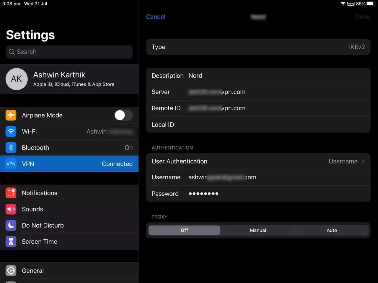 Com configurar una VPN a iOS manualment IKEv2