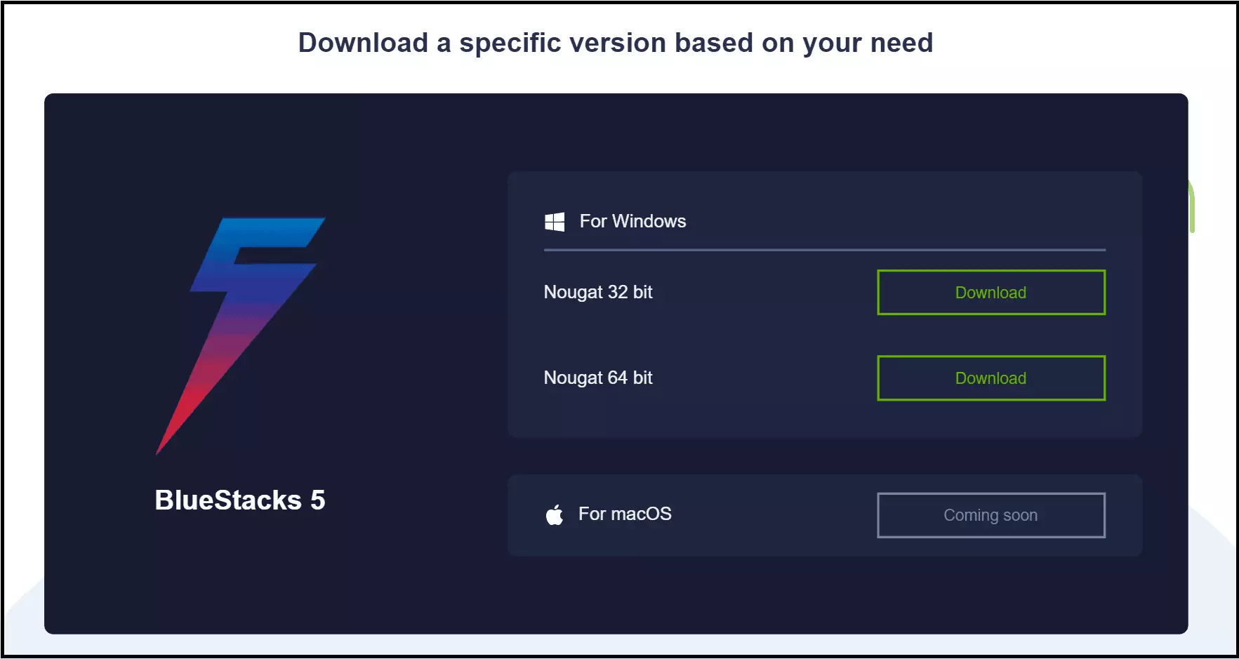 BlueStacks - yana tallafawa nau'ikan Android fiye da Nougat