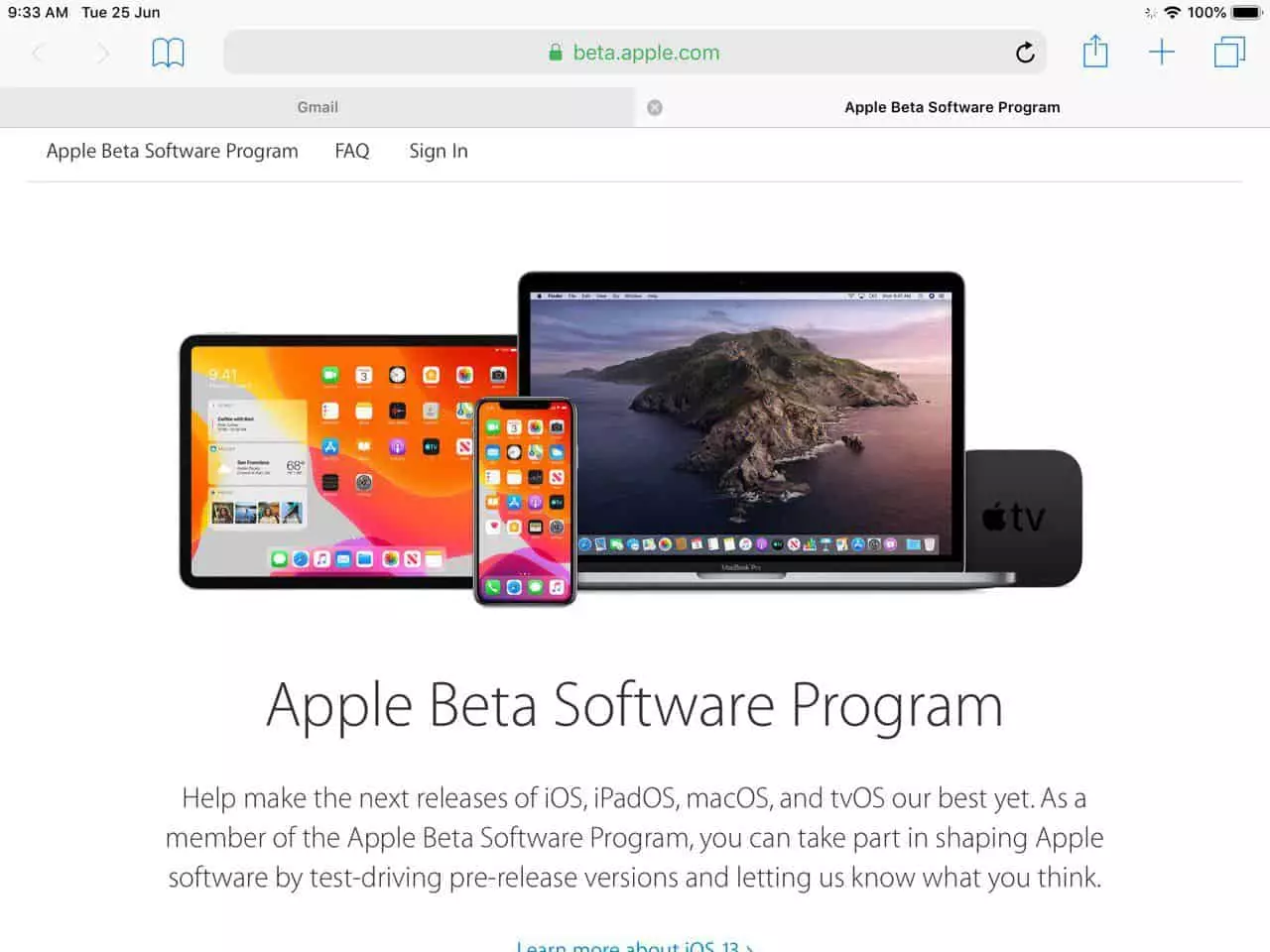 ITunes نى ئىشلەتمەي تۇرۇپ iPadOS ئاممىۋى beta نى قانداق ئورنىتىش كېرەك