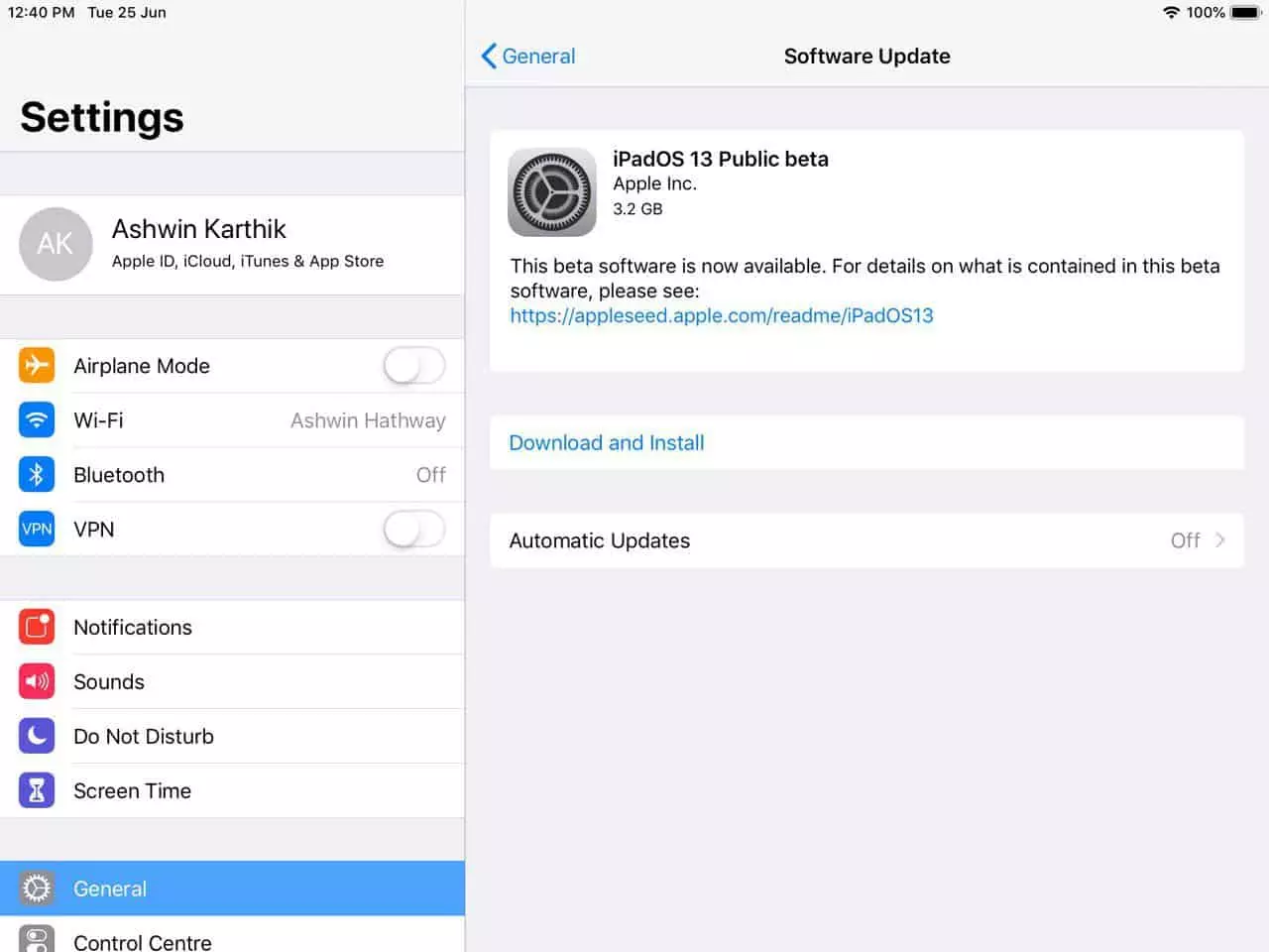 Cómo instalar la versión beta pública de iPadOS