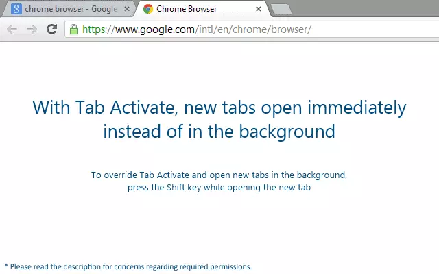 tab activate