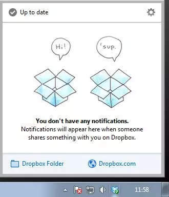 Dropbox-Benachrichtigungen