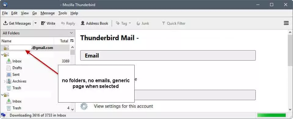 Thunderbird imap масъалаи gmail