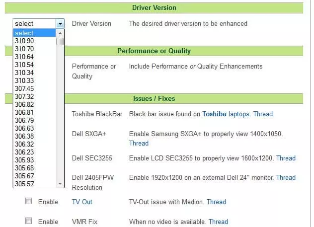 nvidia driver notebook screenshot