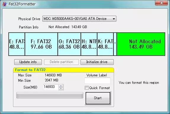 Fat32-formatter