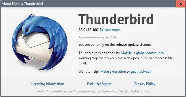 thunderbird 52.0