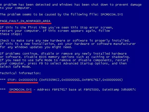 Diagnosi di un errore di schermata blu della morte in Windows 14044_1