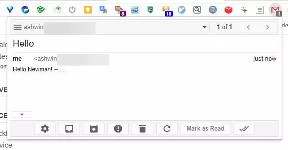 Shtesa e Gmail Notifier për Chrome