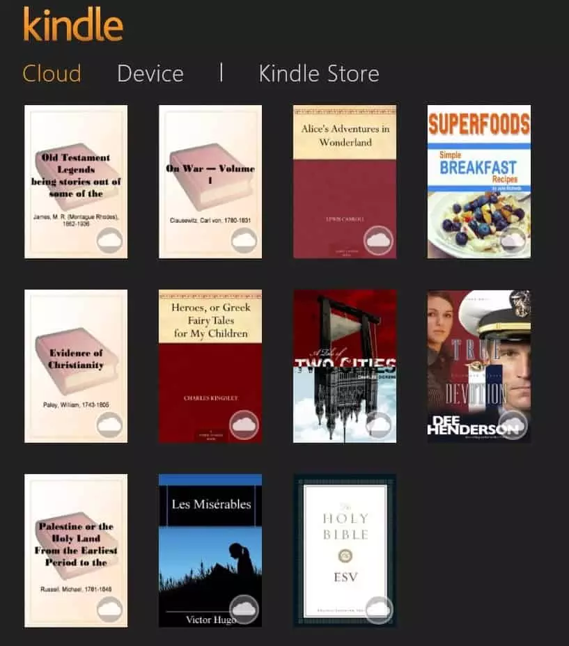 Aplikasi Windows 8 Kindle