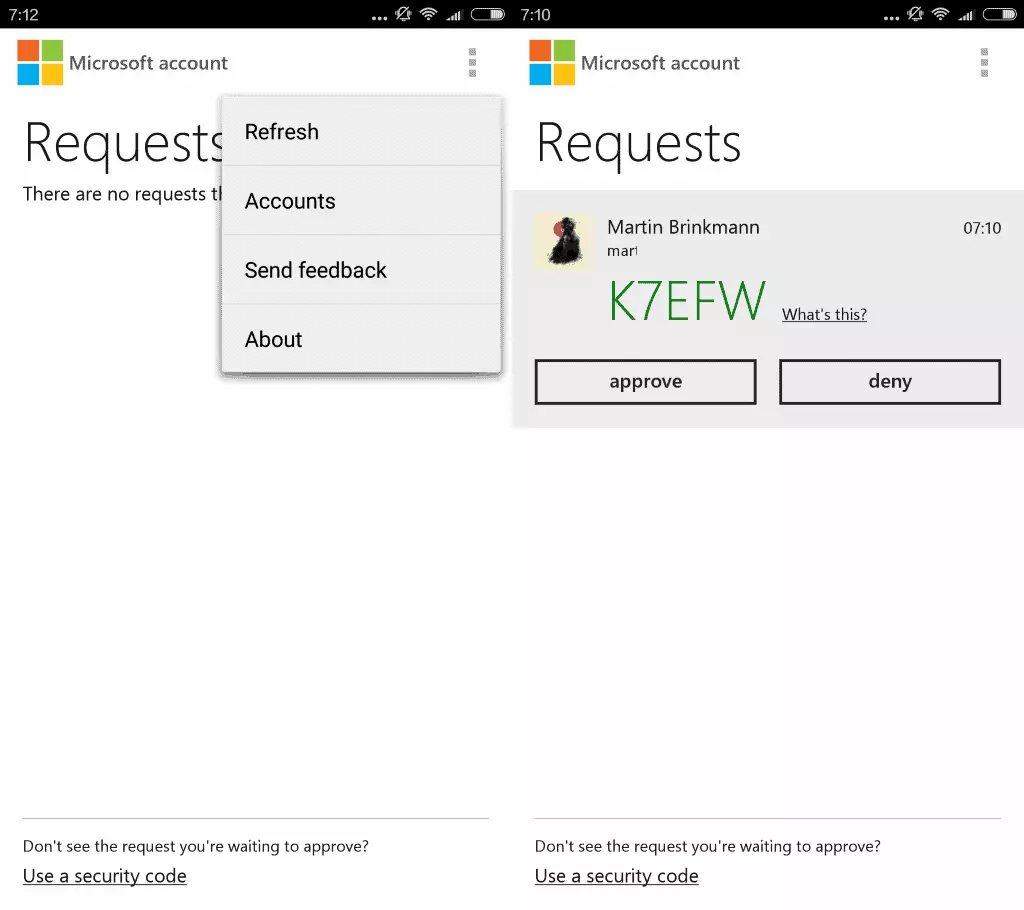 Iakhawunti yeMicrosoft ye-Android