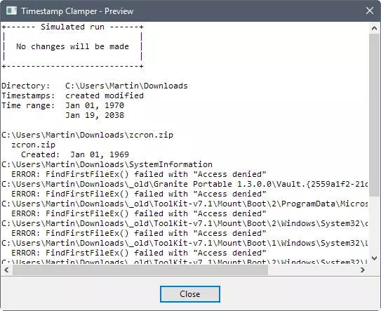 risolvere i problemi di timestamp