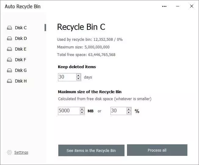 Tyhjennä roskakori Windowsin käynnistyksen yhteydessä ilmaisella Auto Recycle Bin -työkalulla