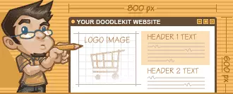 Doodle kit logotyp