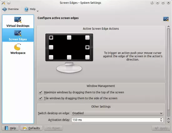 Active Edge Screen Actions în KDE 4.6 14486_1