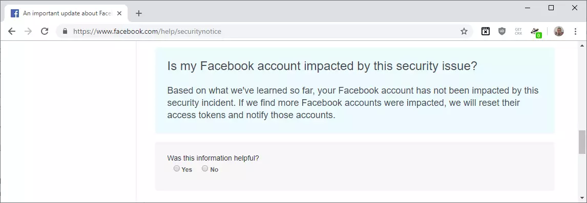 Menya niba waragize ingaruka kuri hack ya Facebook iherutse