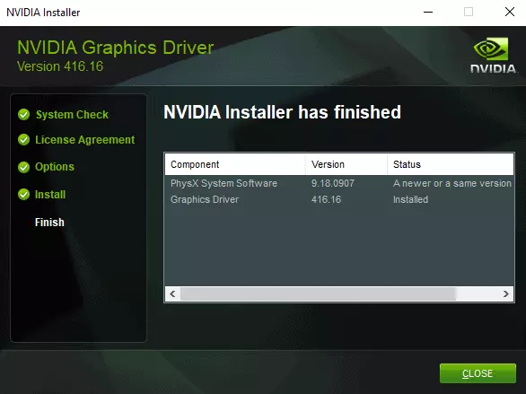 nvidia driver windows 10