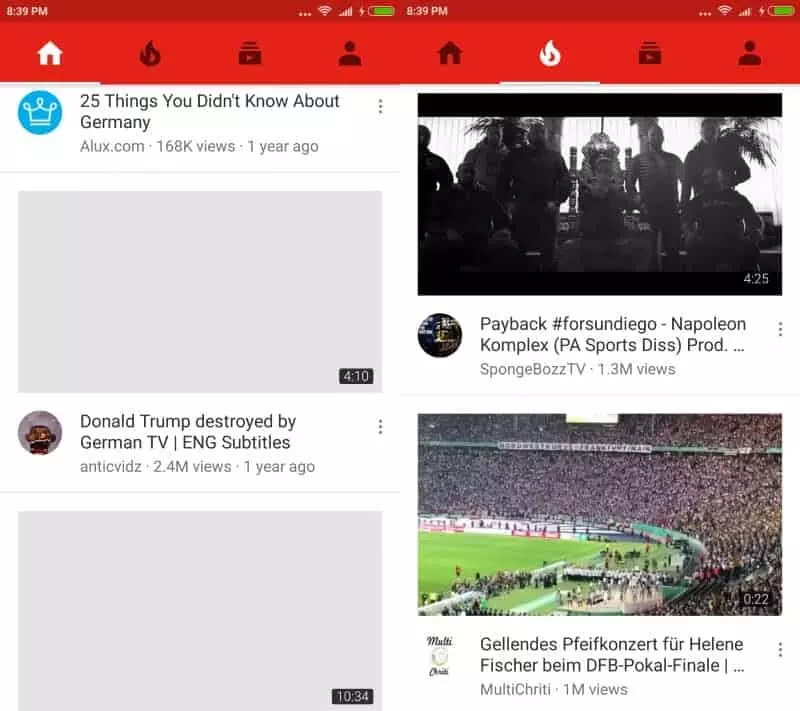 youtube android layout kevn