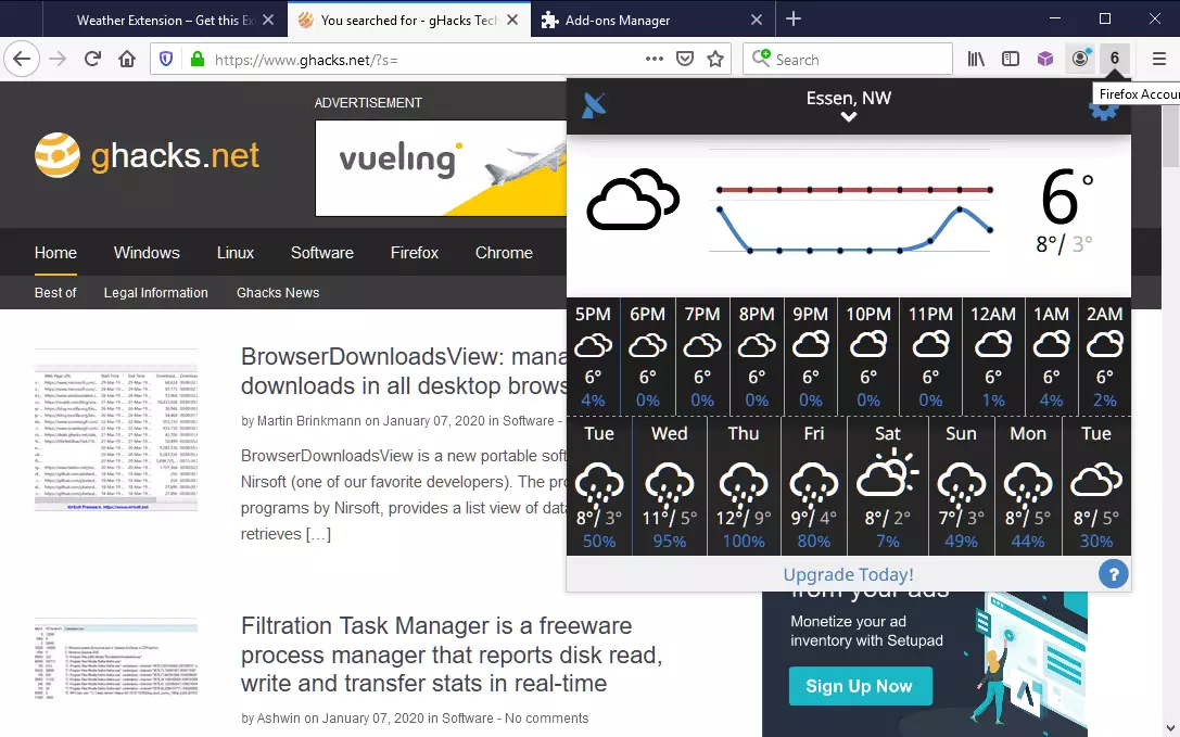 Wetter Erweiterung