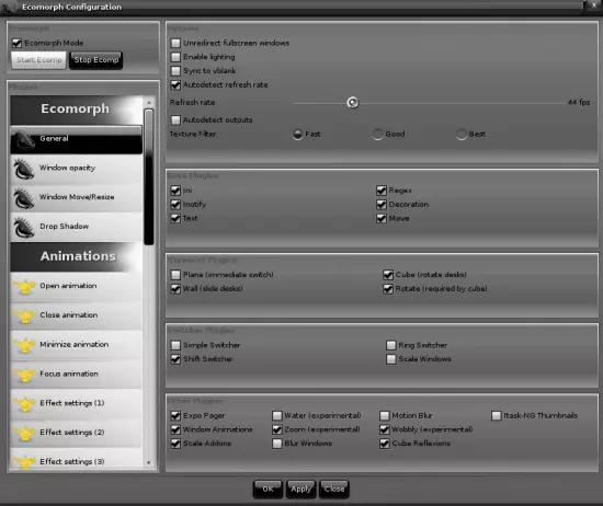 Ukusebenza ne-Ecomorph ku-Bodhi Linux 14611_1