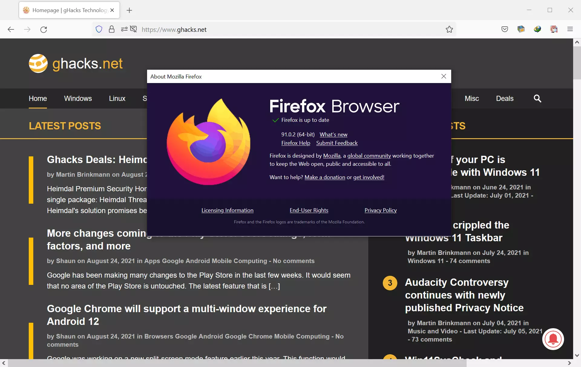 파이어폭스 91.0.2