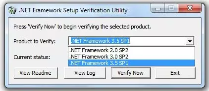 Utilitar de verificare a instalării Microsoft .Net Framework 14739_1