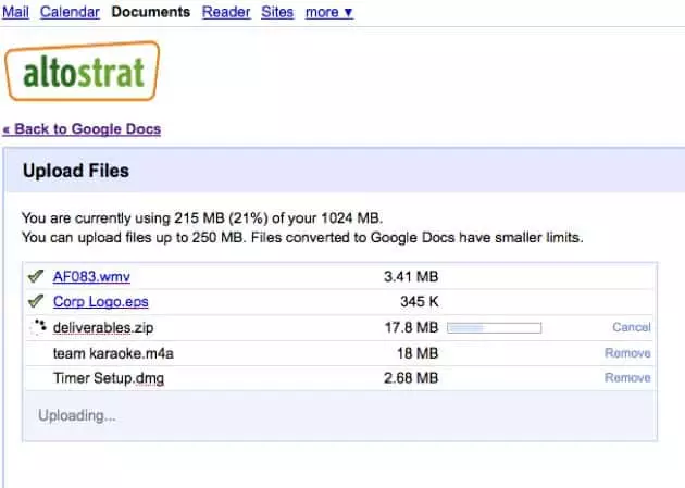 Google i kthen Google Docs në host universal të skedarëve 14774_1