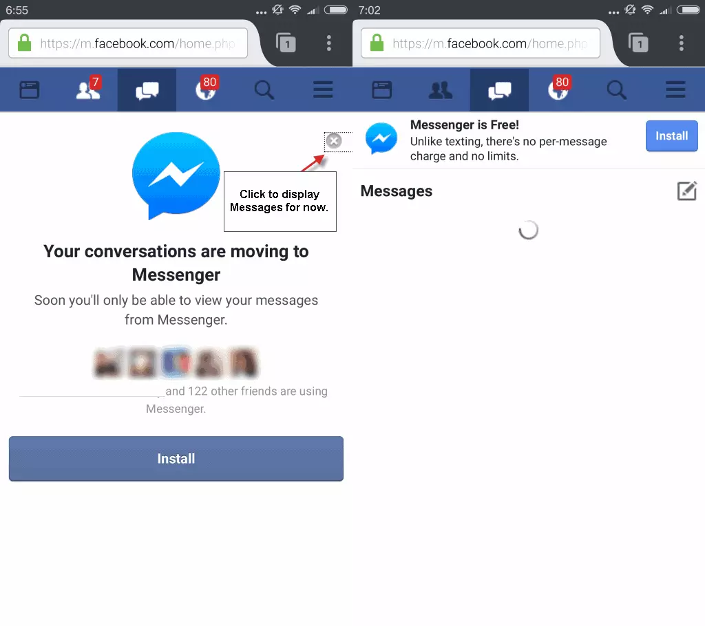 Facebook Mobile: сөйлесулеріңіз Messenger қолданбасына көшуде