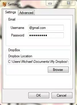 Eroplueden Dateien op Dropbox per E-Mail 14945_1