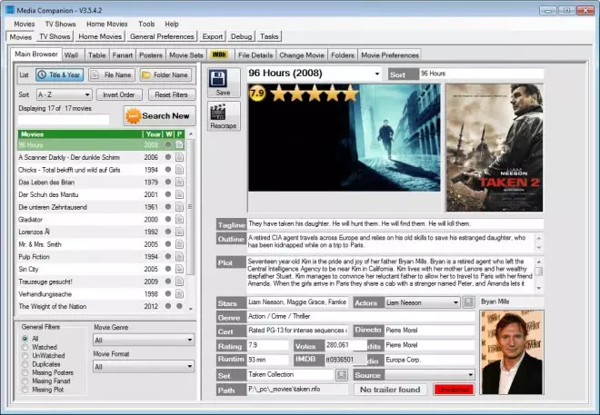 fim tv management software screenshot