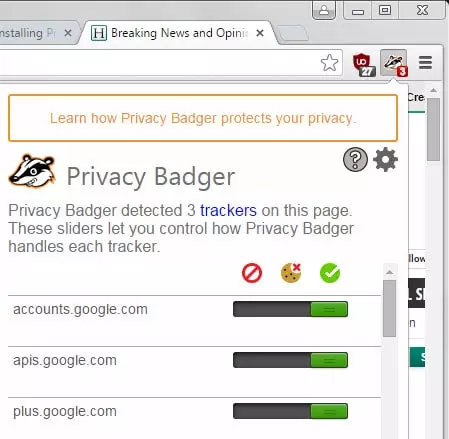 badger sa privacy