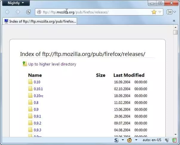 이전 파이어폭스 버전 다운로드