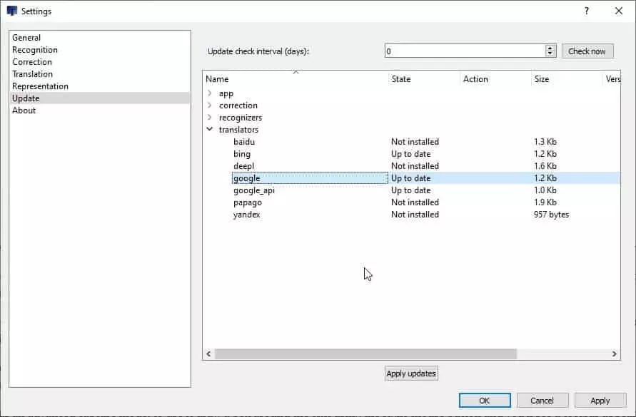 Usluge ScreenTranslator