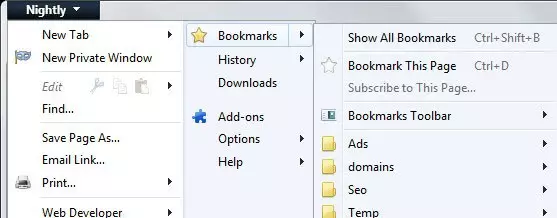 firefox limitu bookmarks wisa