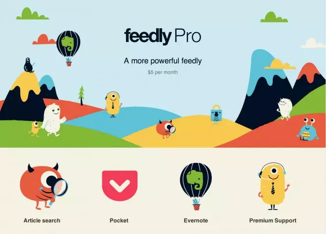 feedly ፕሮ