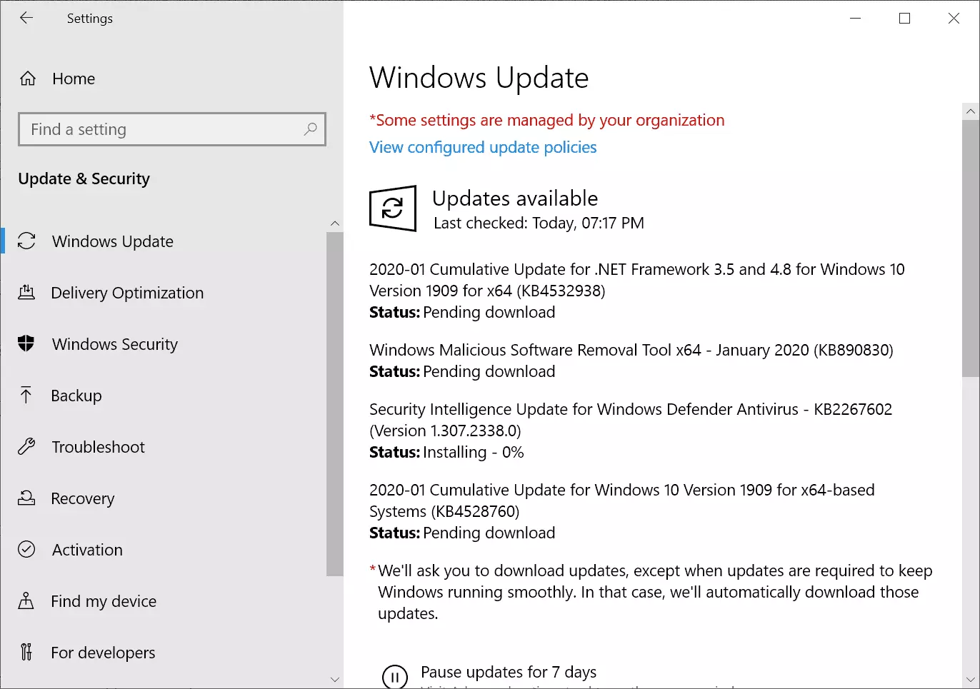 Microsoft-windows-sicherheitsupdates januar 2020